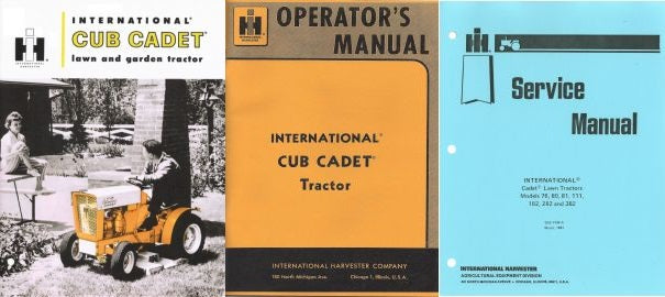 IH Cub Cadet Manuals – Binder Books