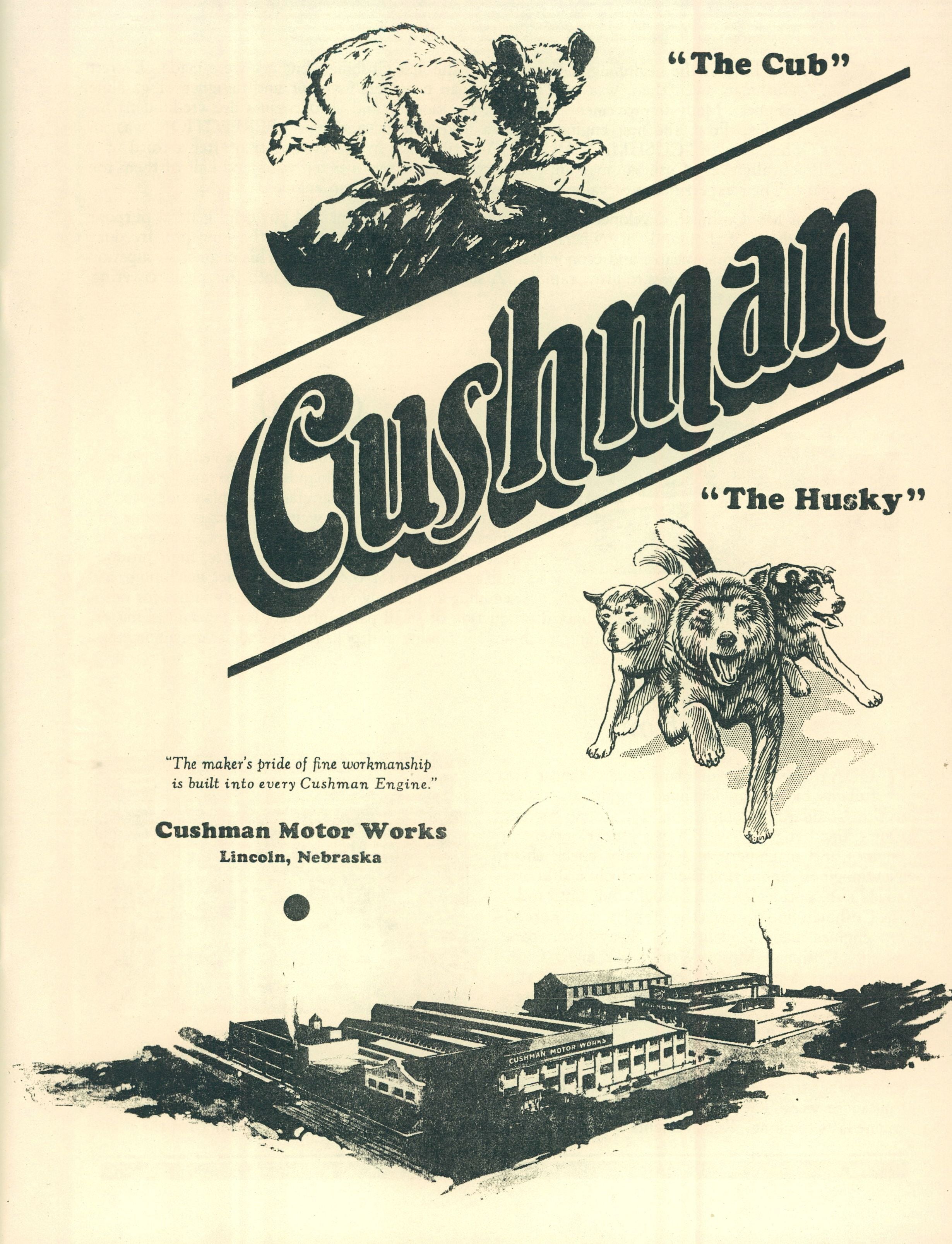 Catalog for Cushman "The Cub" and "The Husky" – Binder Books