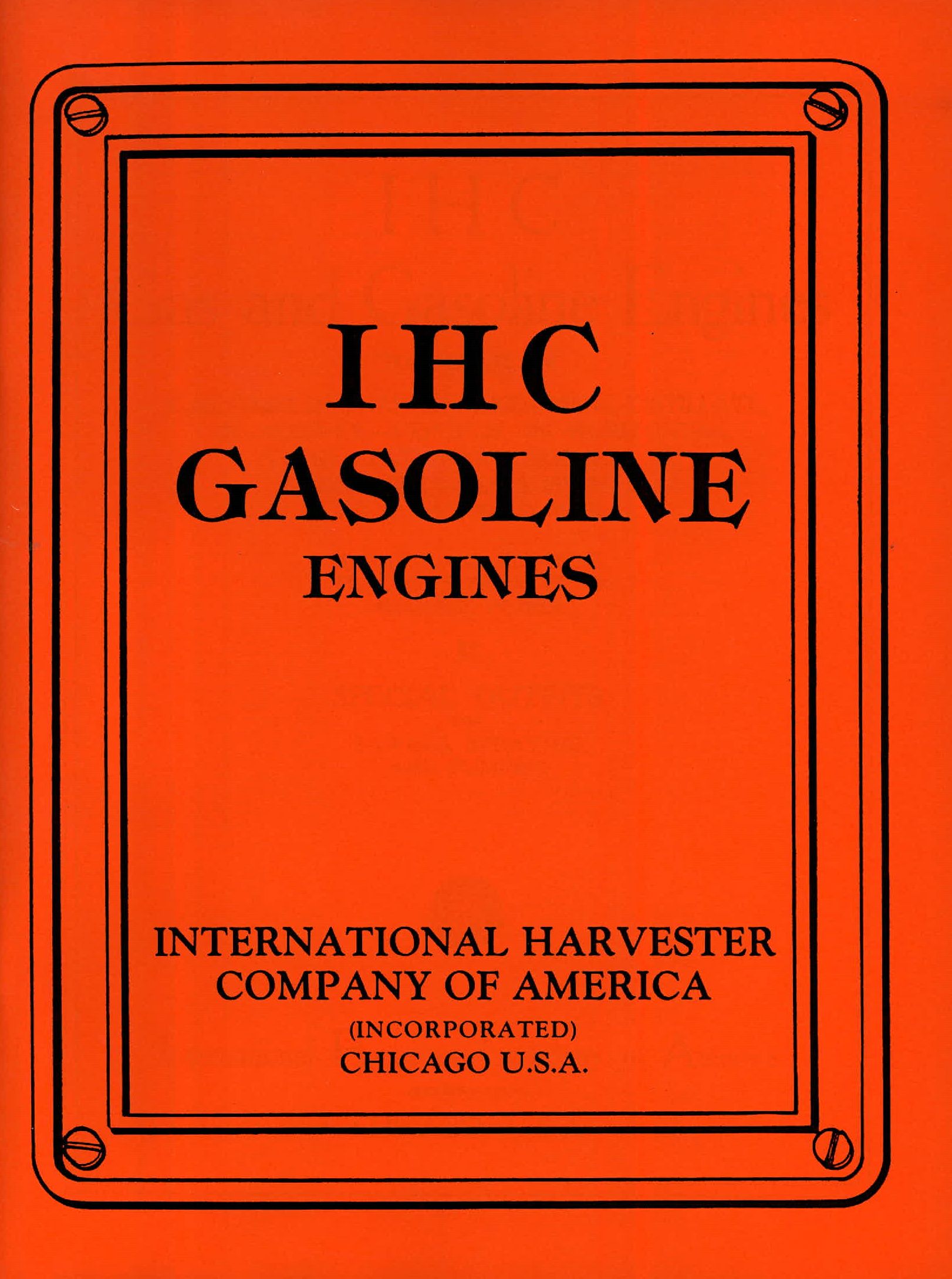 Catalog of IHC Gasoline Engines – Binder Books