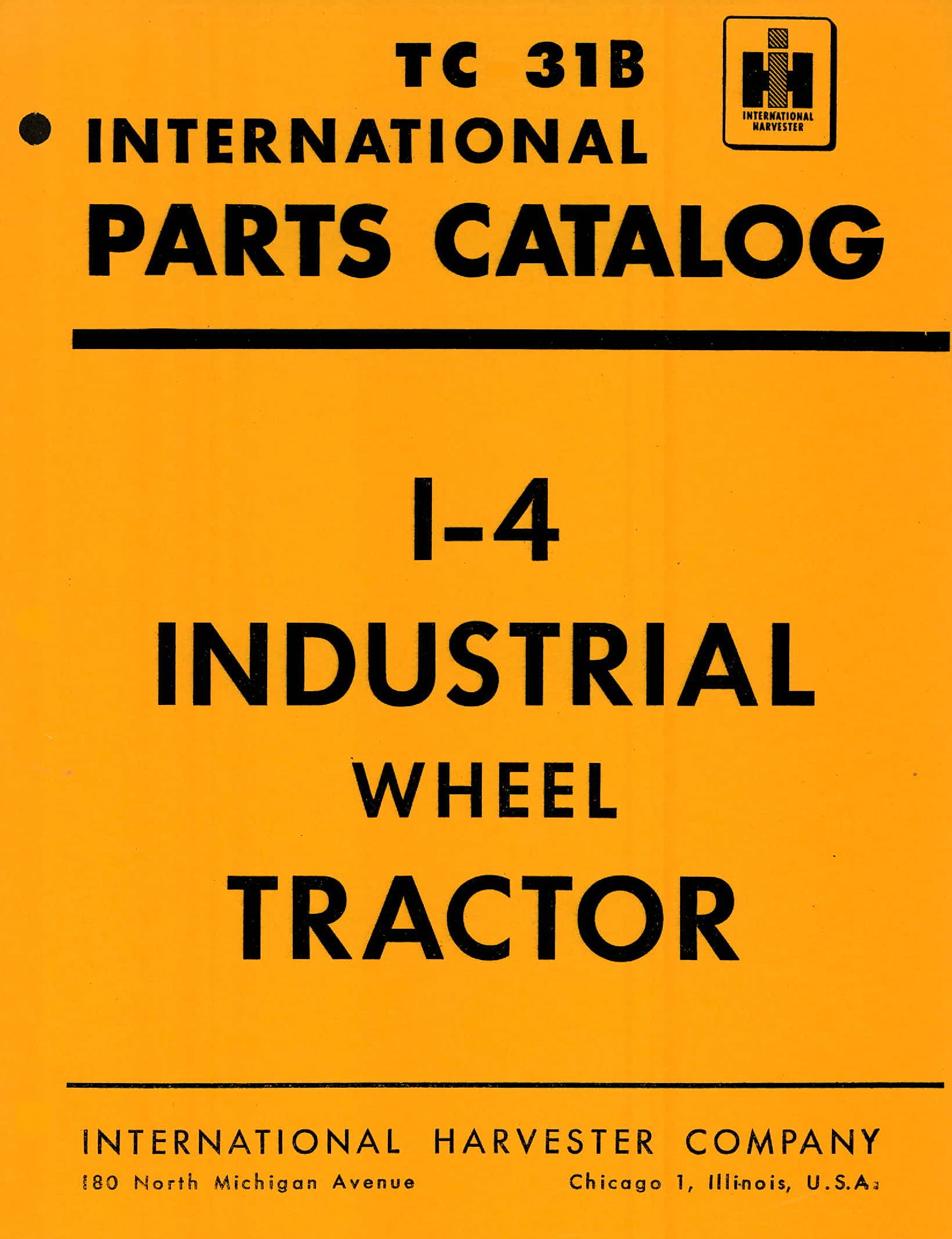 Parts Catalog for International I-4 Industrial Wheel Tractor – Binder Books