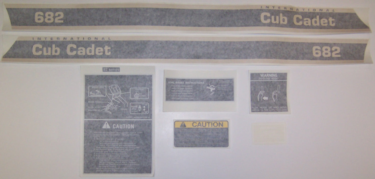 Cub Cadet 682 Restoration Decal Set – Binder Books