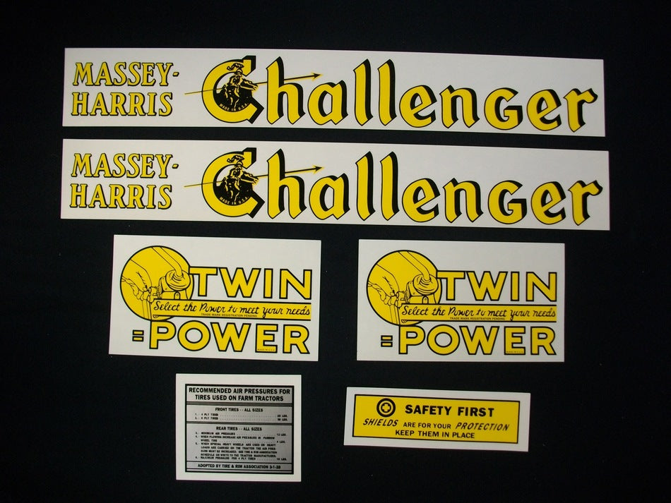 Massey Harris Challenger Restoration Decal Set – Binder Books